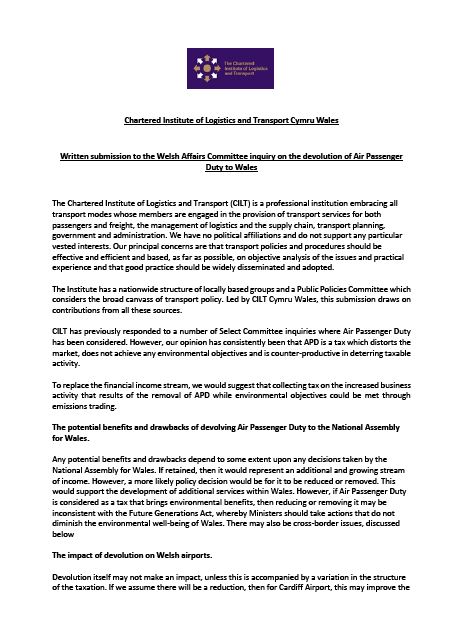 CILT - Policy and Guidance